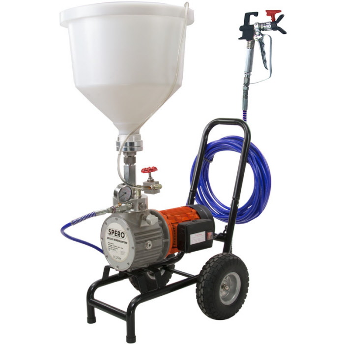 4.0Ltr/Min Airlesspomp LATEX verfspuit 30 liter trechter - SPA101B ...