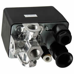 Aan/uit drukschakelaar 230V met luxe draaiknop Tbv SPERO compressors